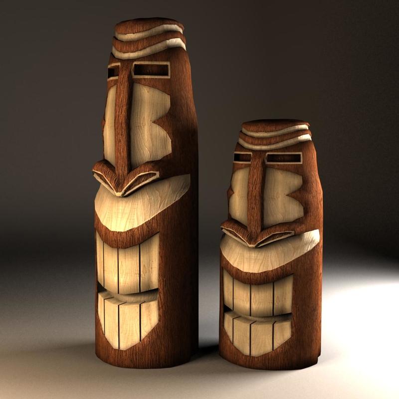 max wooden tiki