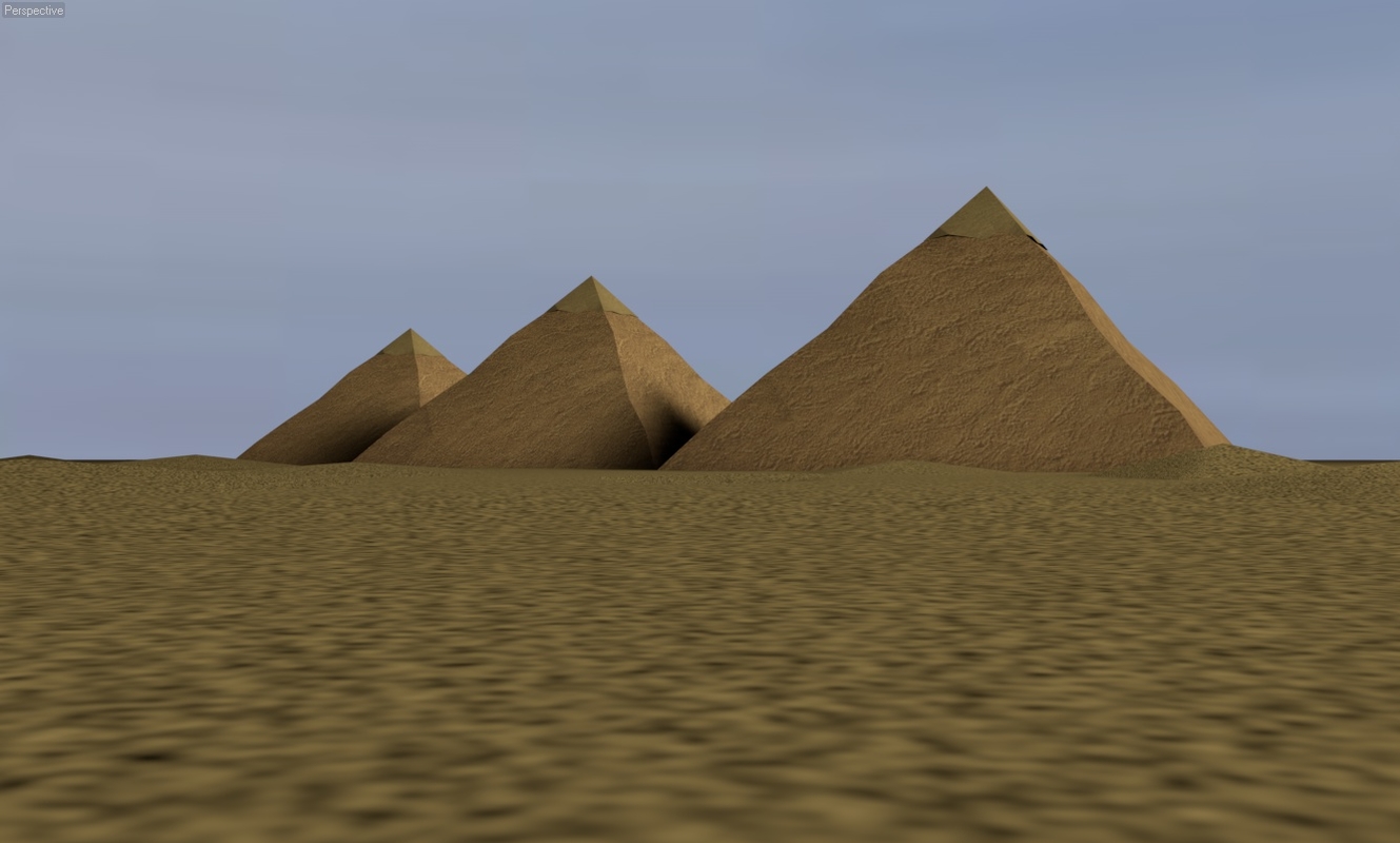 3d pyramids model