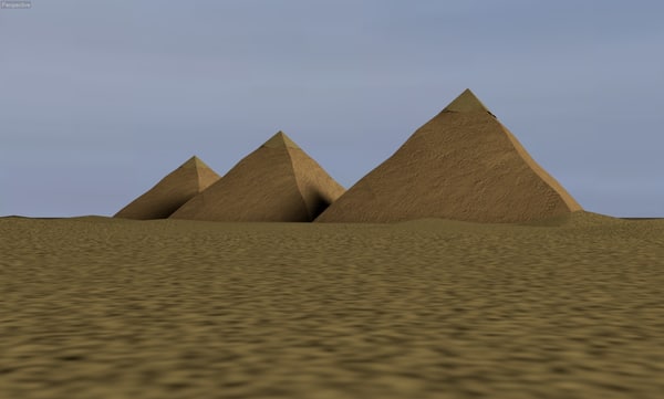 3d pyramids model