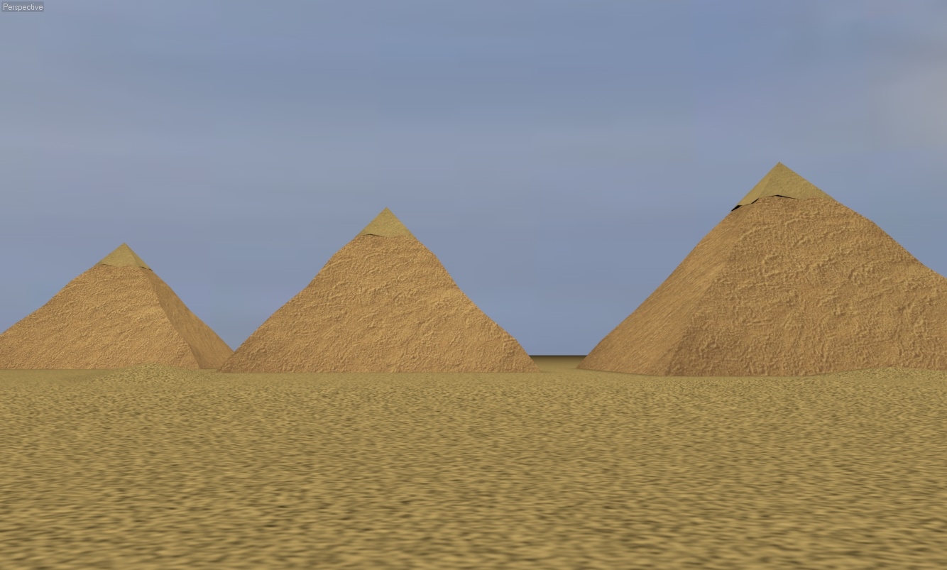 3d pyramids model