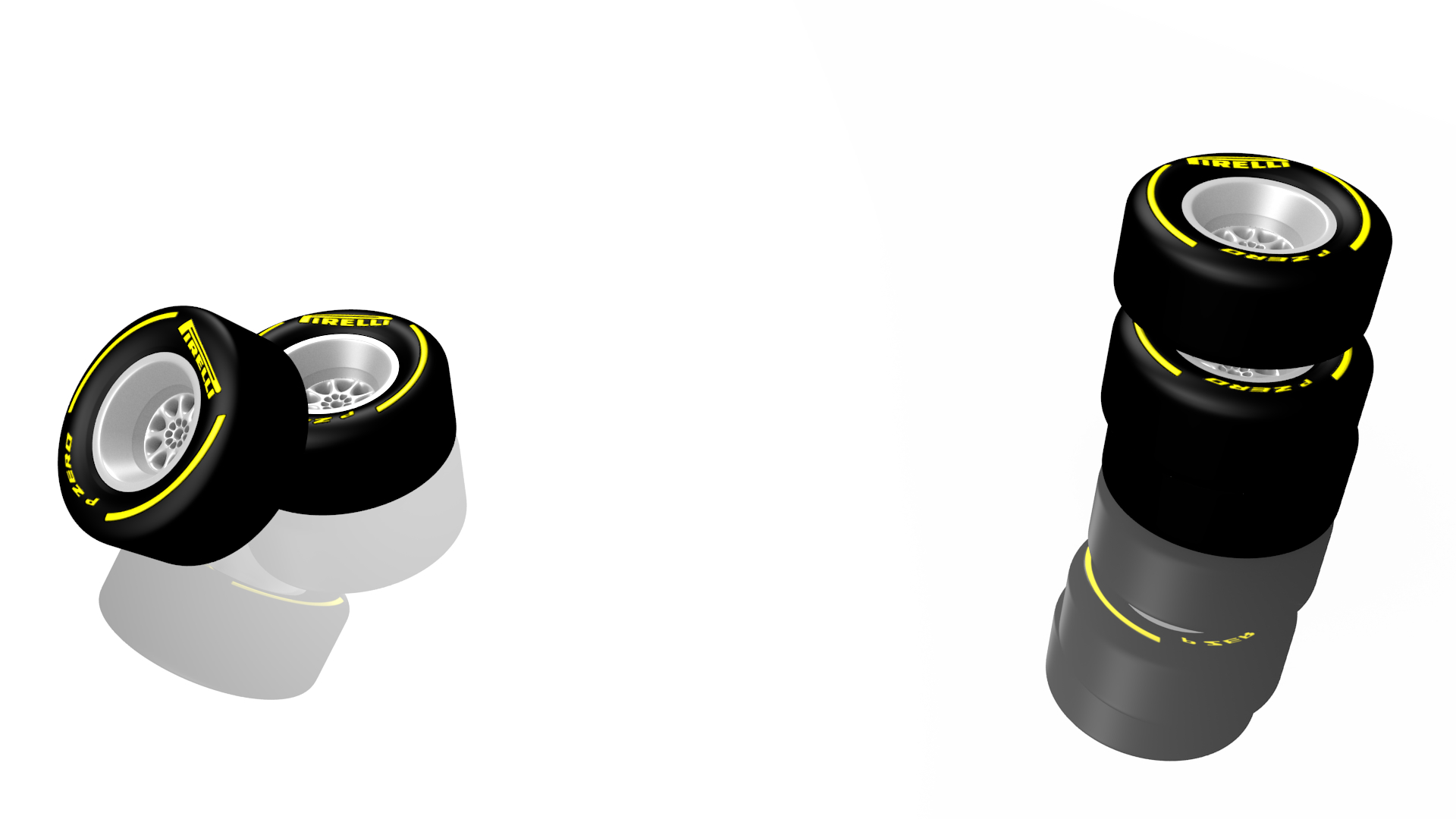 pirelli formula 1 wheel 3d model