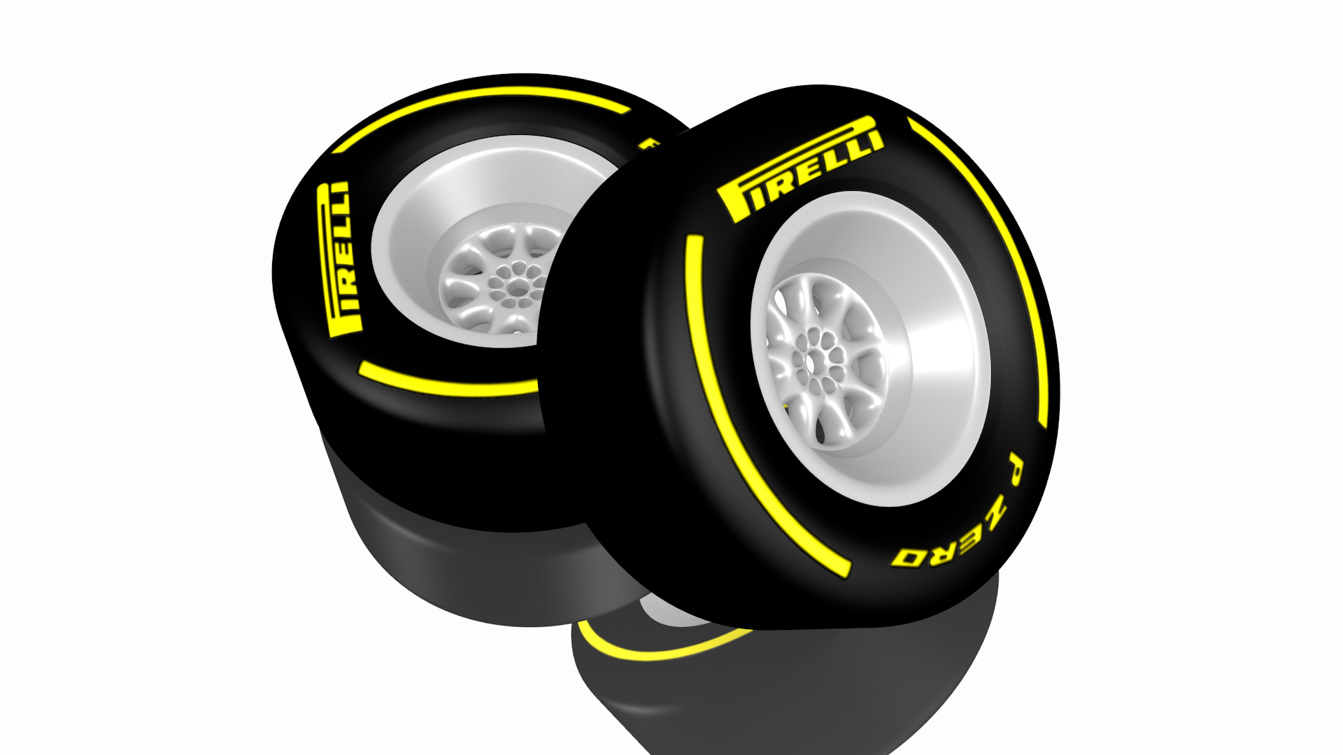 pirelli formula 1 wheel 3d model