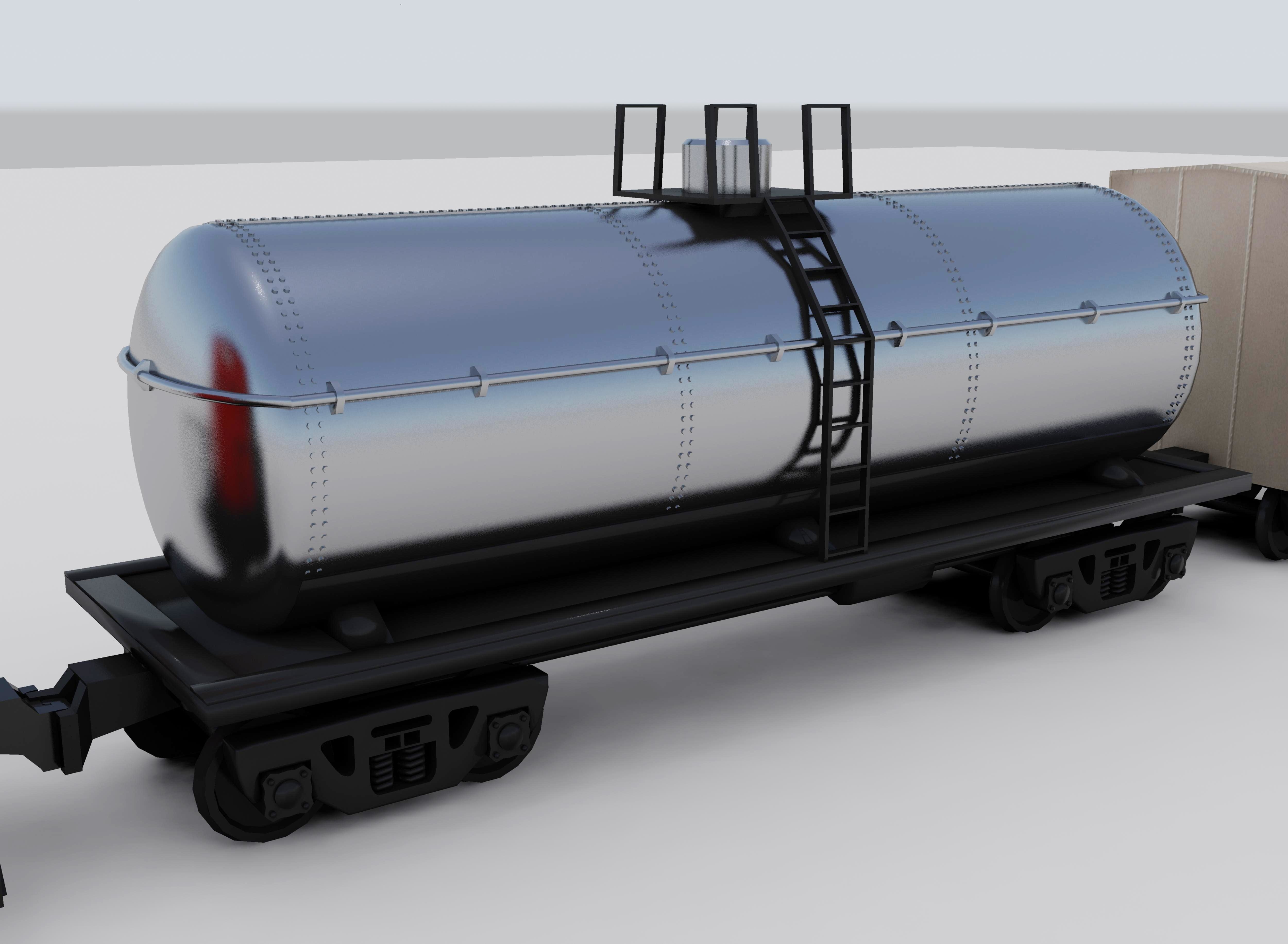 3d dxf freight train engine