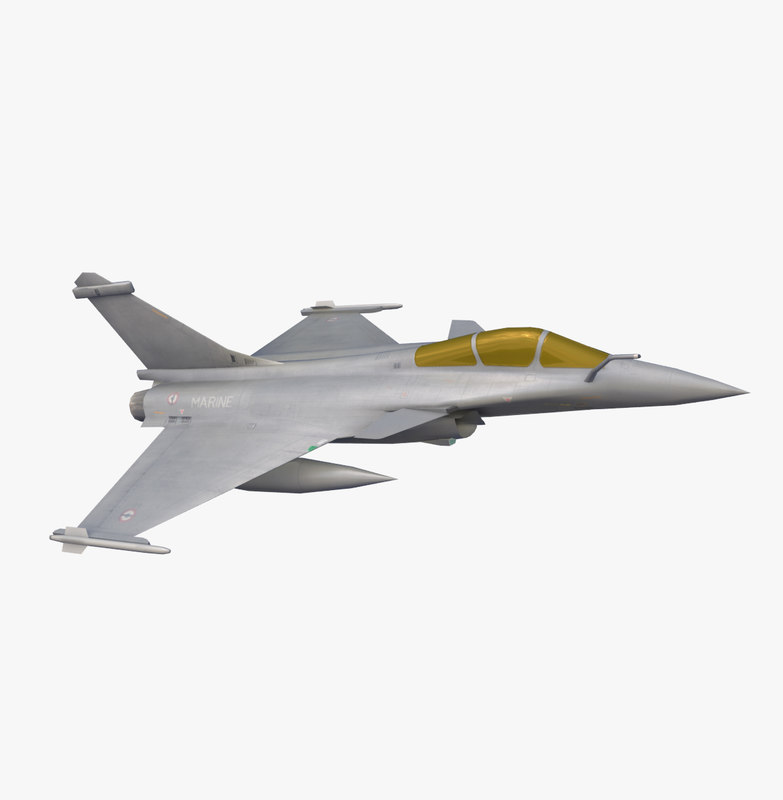 Low Poly Dassault Rafale C 3d Model