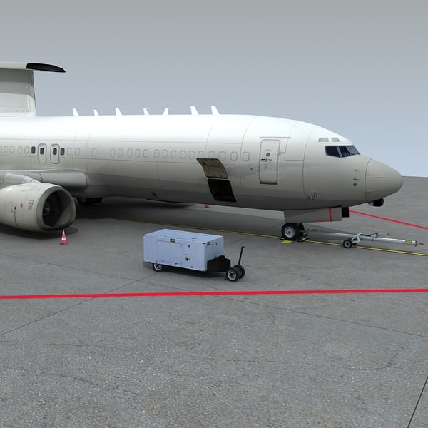 3d nato awacs b 737-7es model