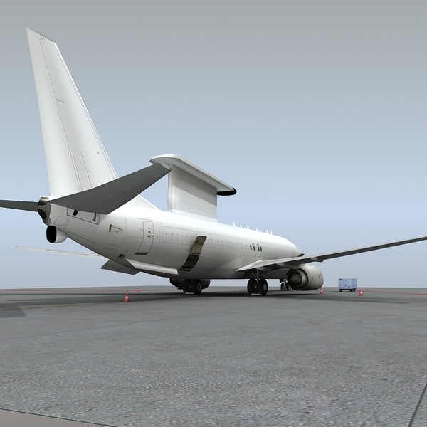 3d nato awacs b 737-7es model
