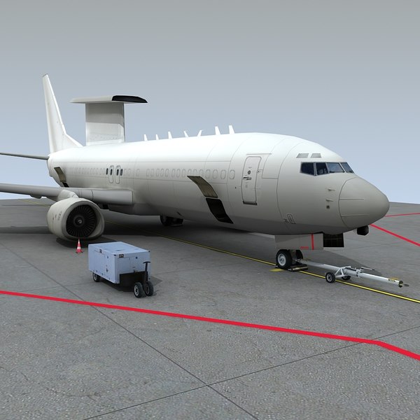 3d nato awacs b 737-7es model