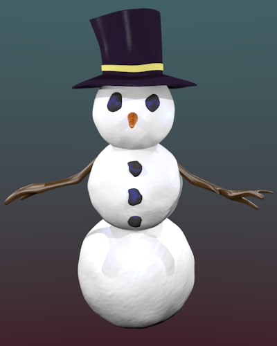 maya winter snowman