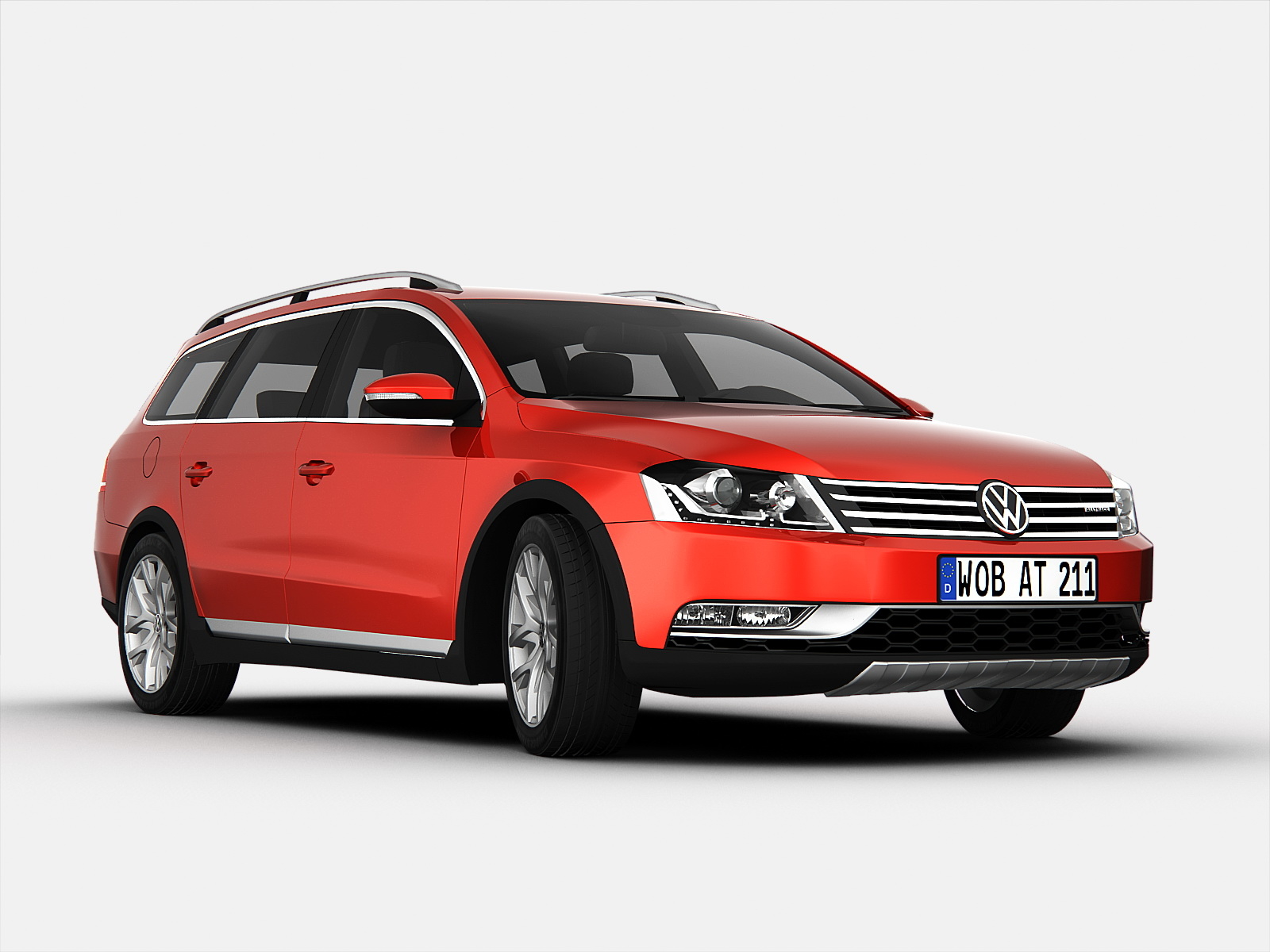 3d volkswagen car model