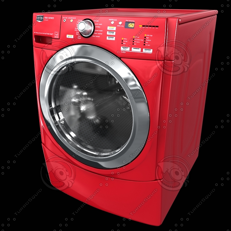 3d washing machine washer model