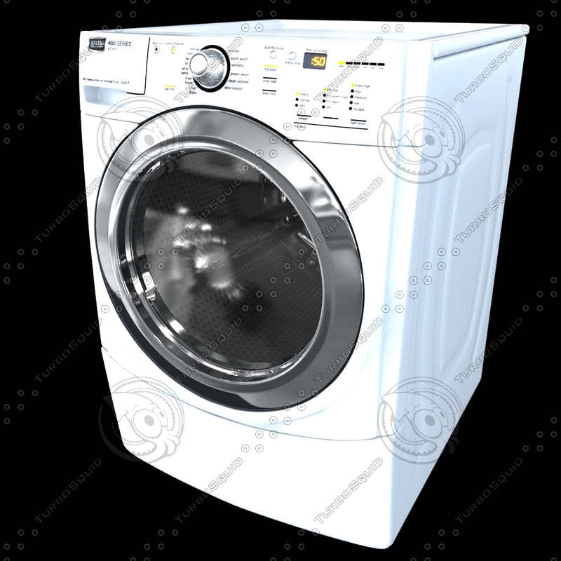 3d washing machine washer model
