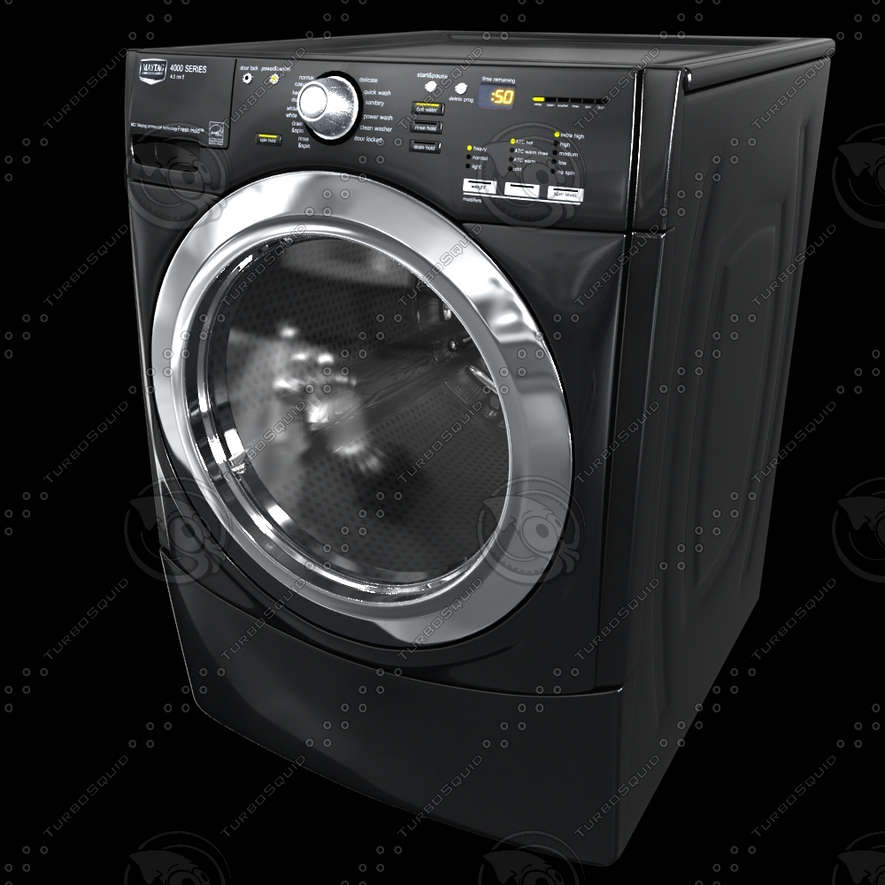 3d washing machine washer model