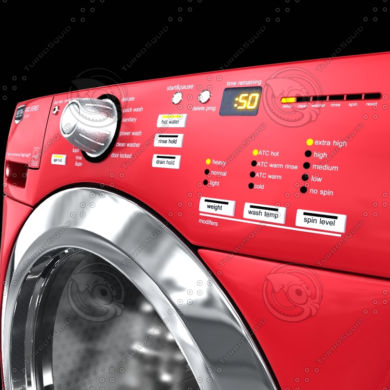 3d washing machine washer model