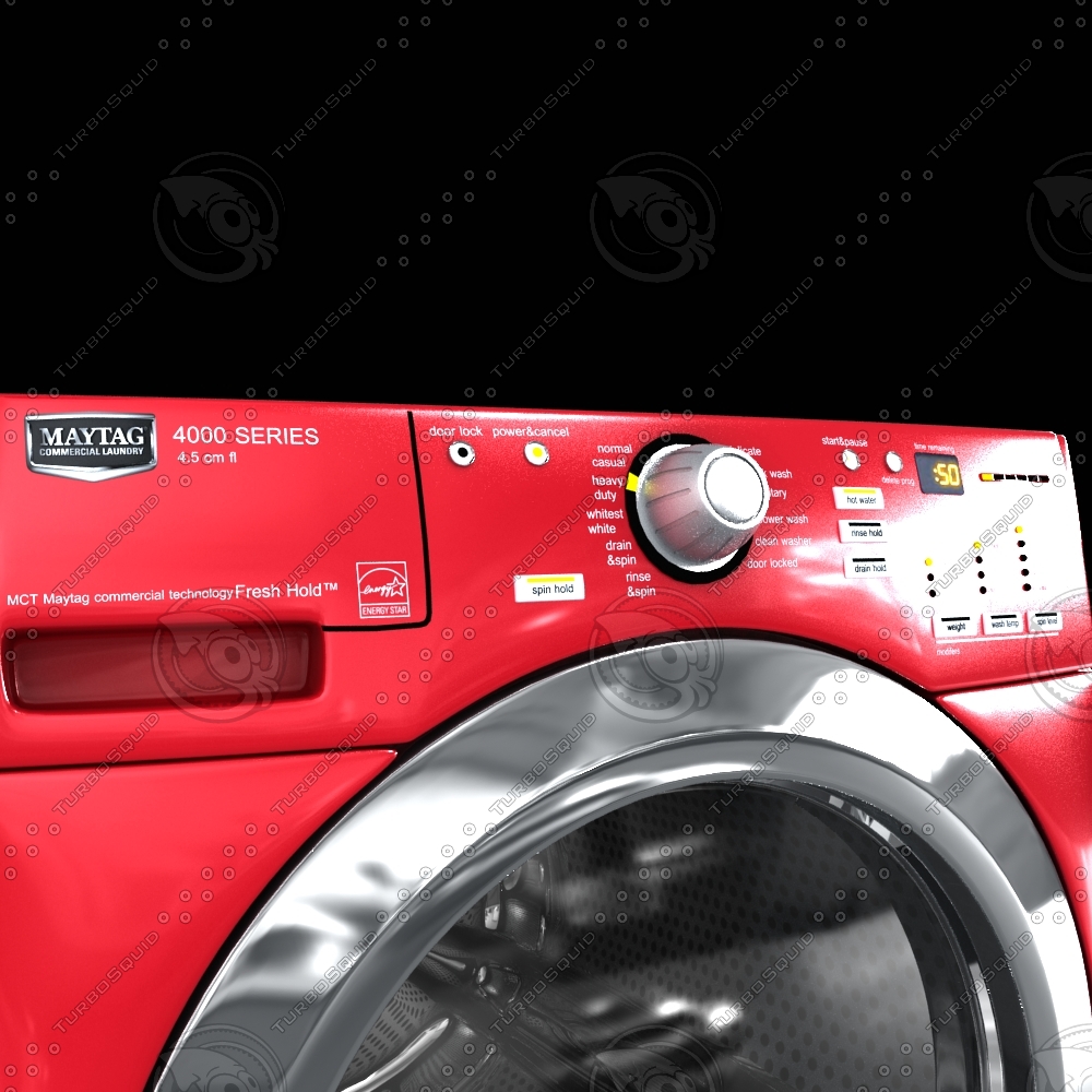 3d washing machine washer model