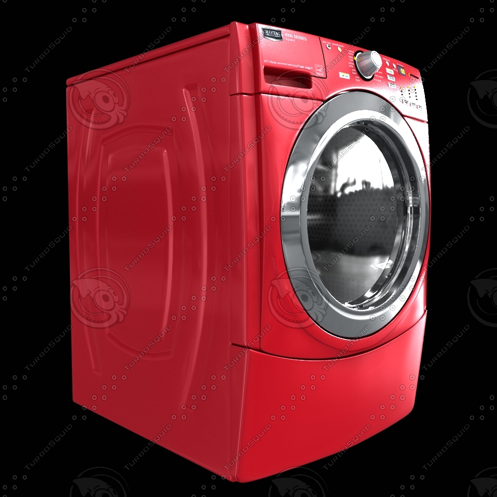 3d washing machine washer model