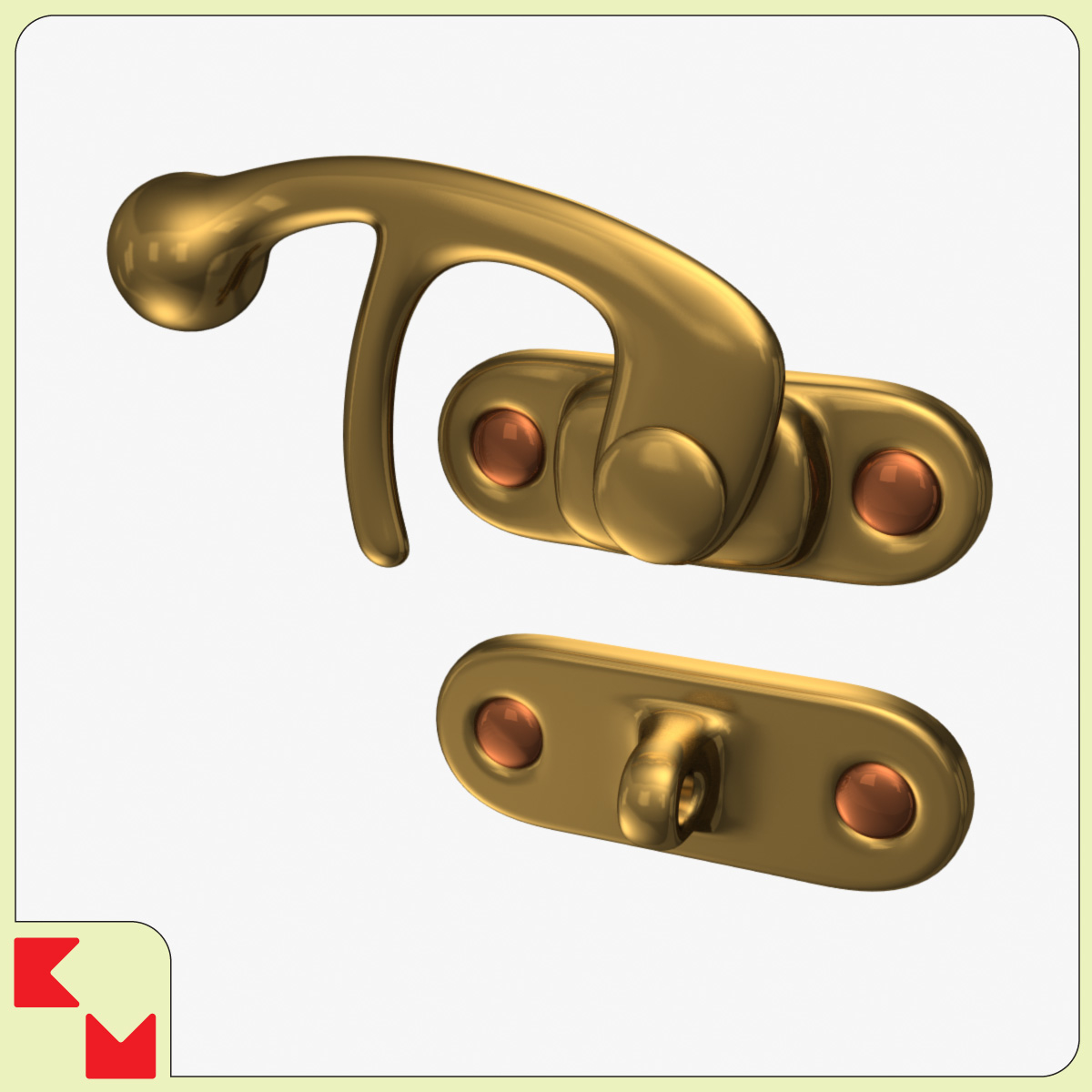 3d latch model