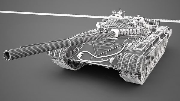 t-72 tank 3d max