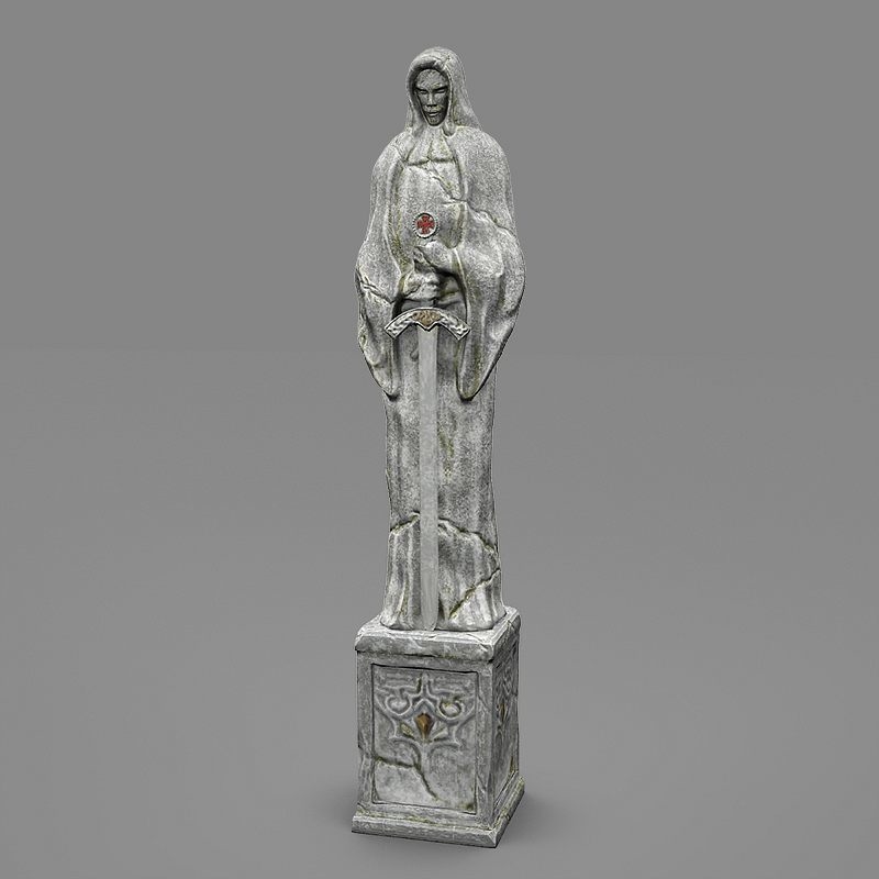 stone statue 3d model