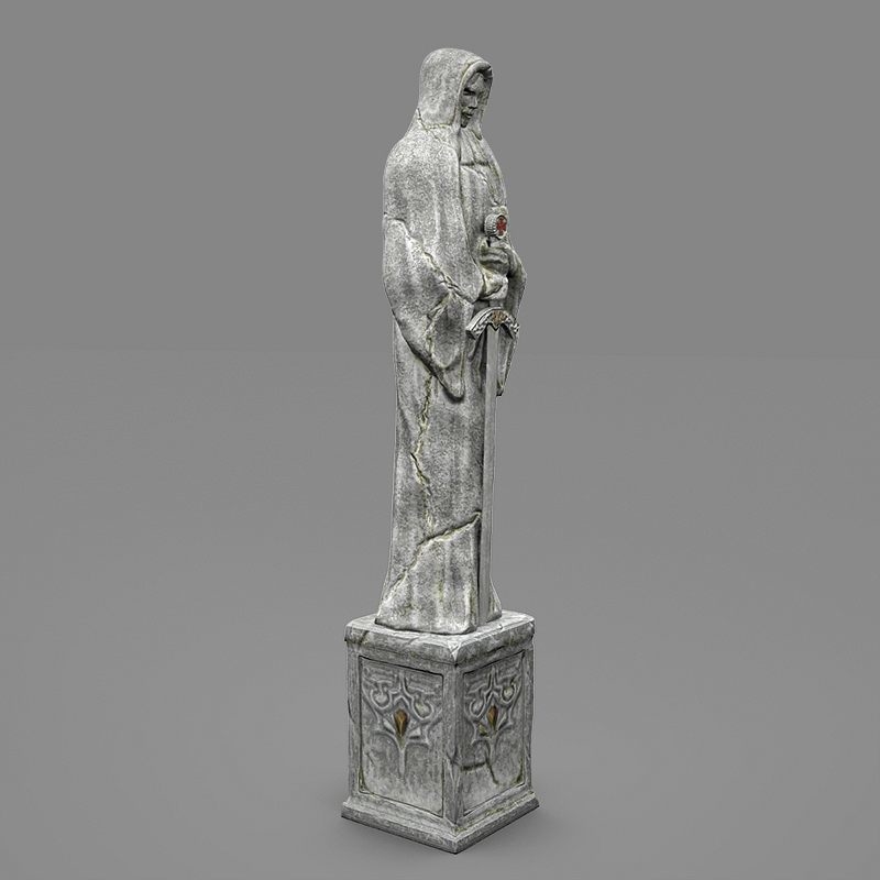 stone statue 3d model
