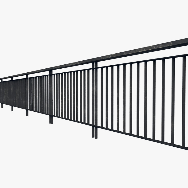3ds max resolution railing fence