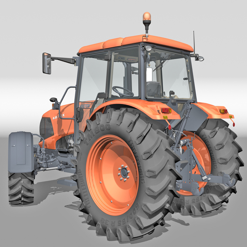 3d model tractor 1