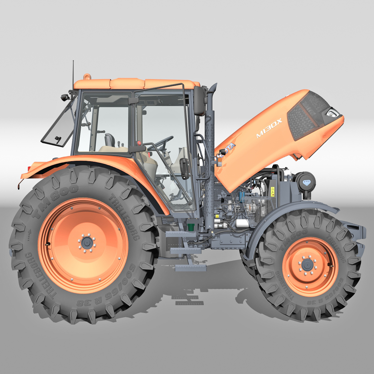 3d model tractor 1
