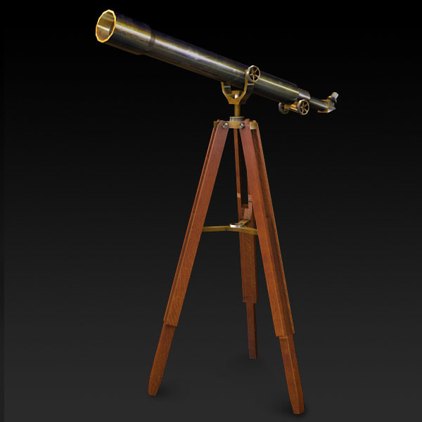 telescope office 3d obj