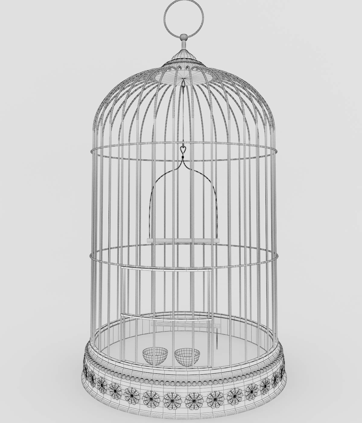3d model bird cage