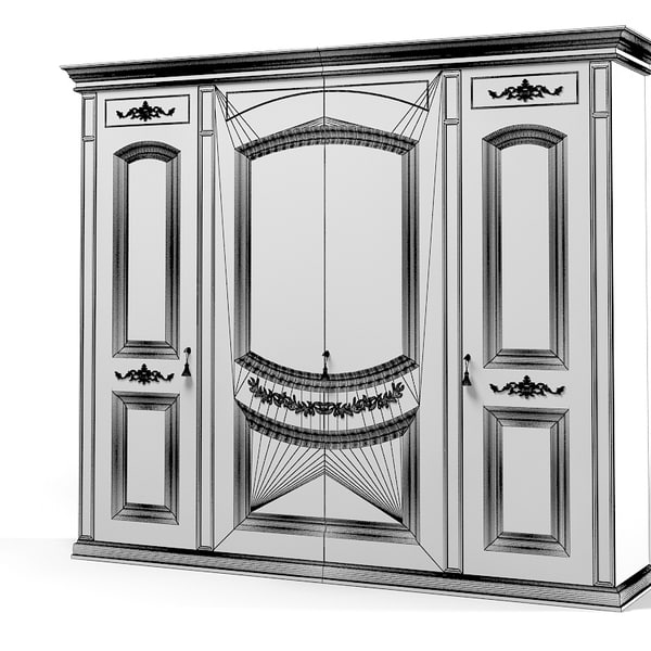 classic wardrobe 3d model