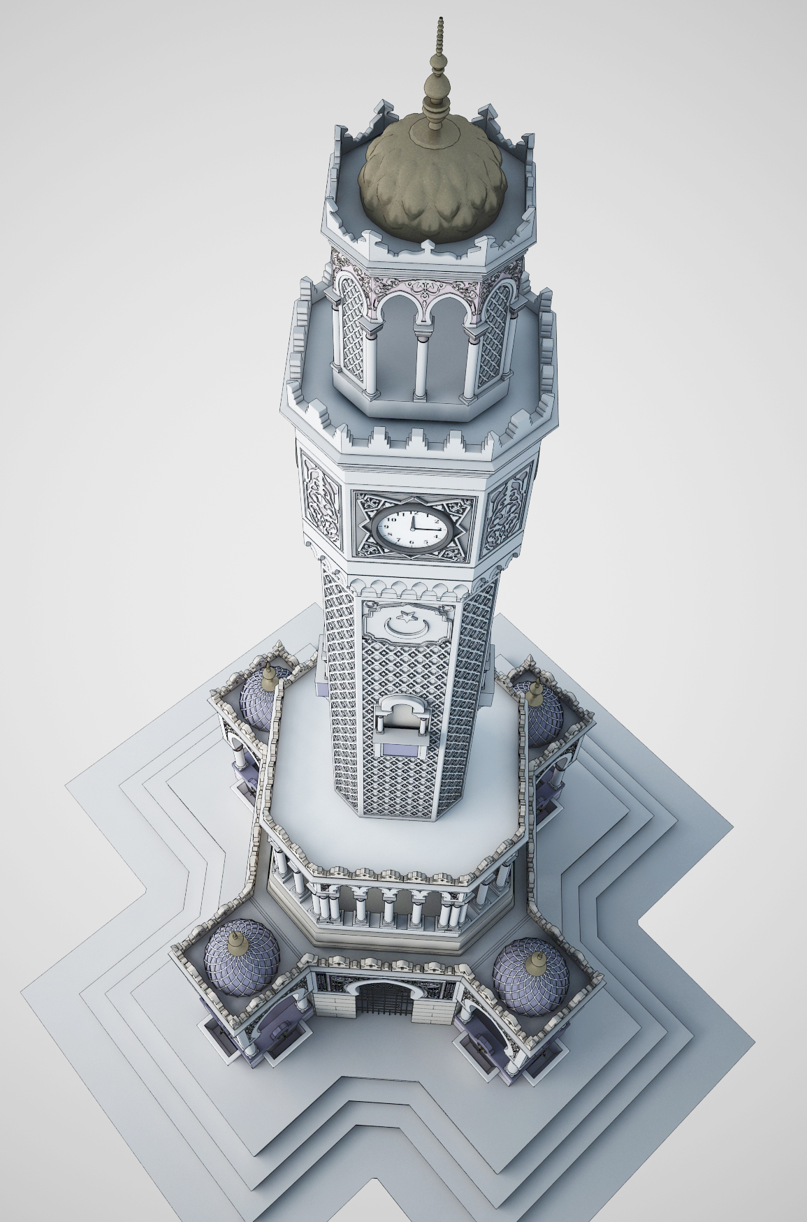 clock tower 3d model