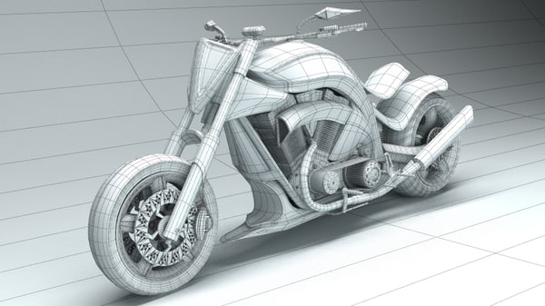 3d motorcycle concept