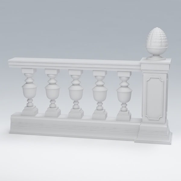 balustrade 3d max