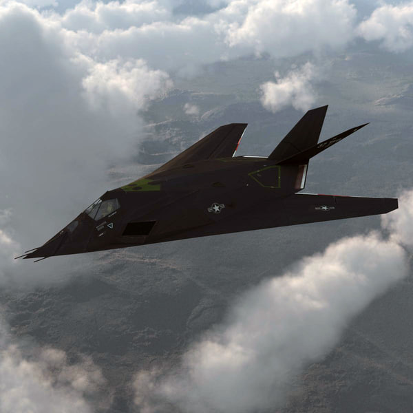 realistic f 117 nighthawk 3d model