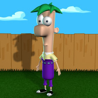 3d phineas cartoon model