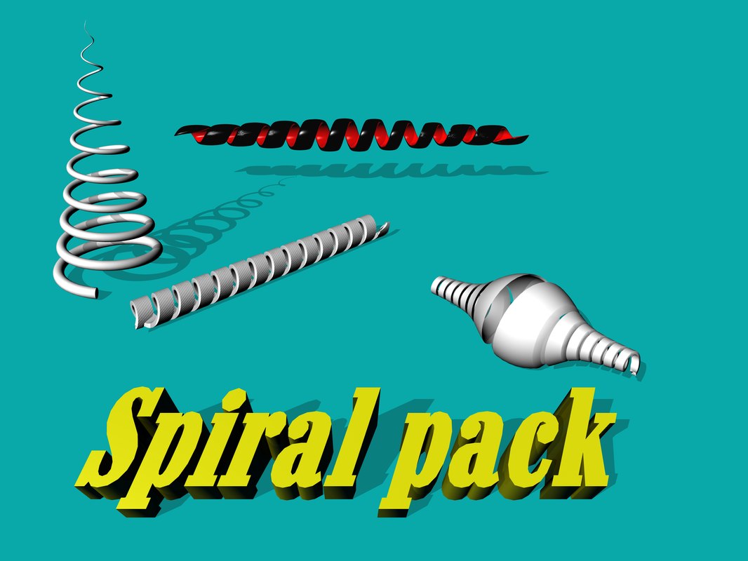 spirals 3d model