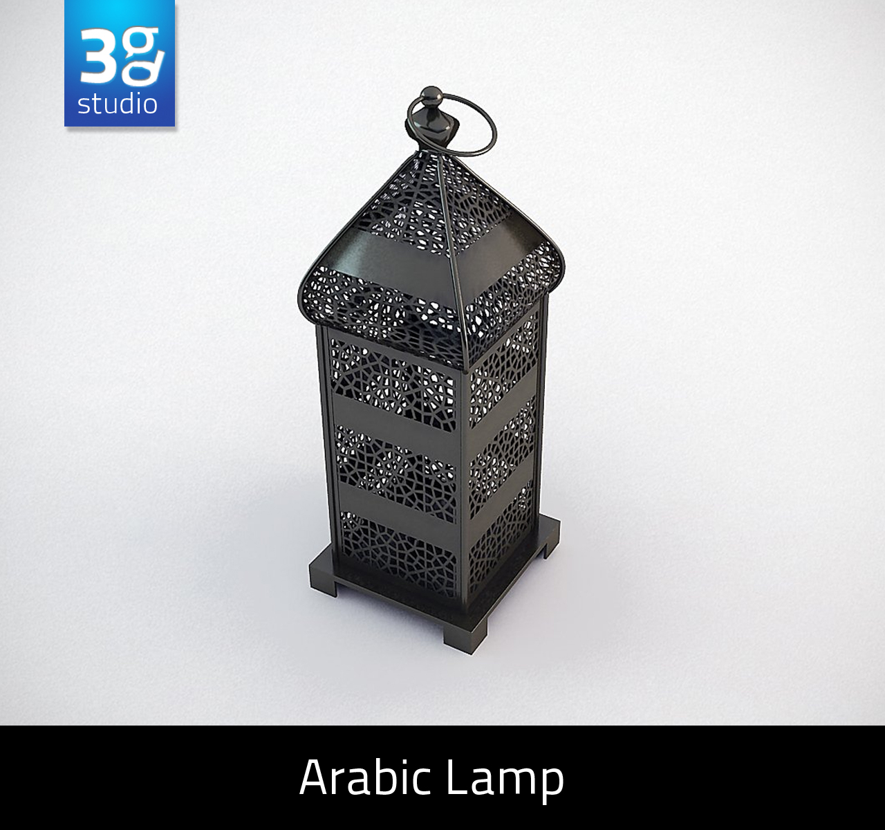 arabic lamp 3d max