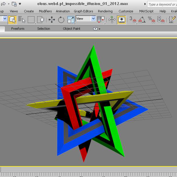 free impossible illusion 3d model
