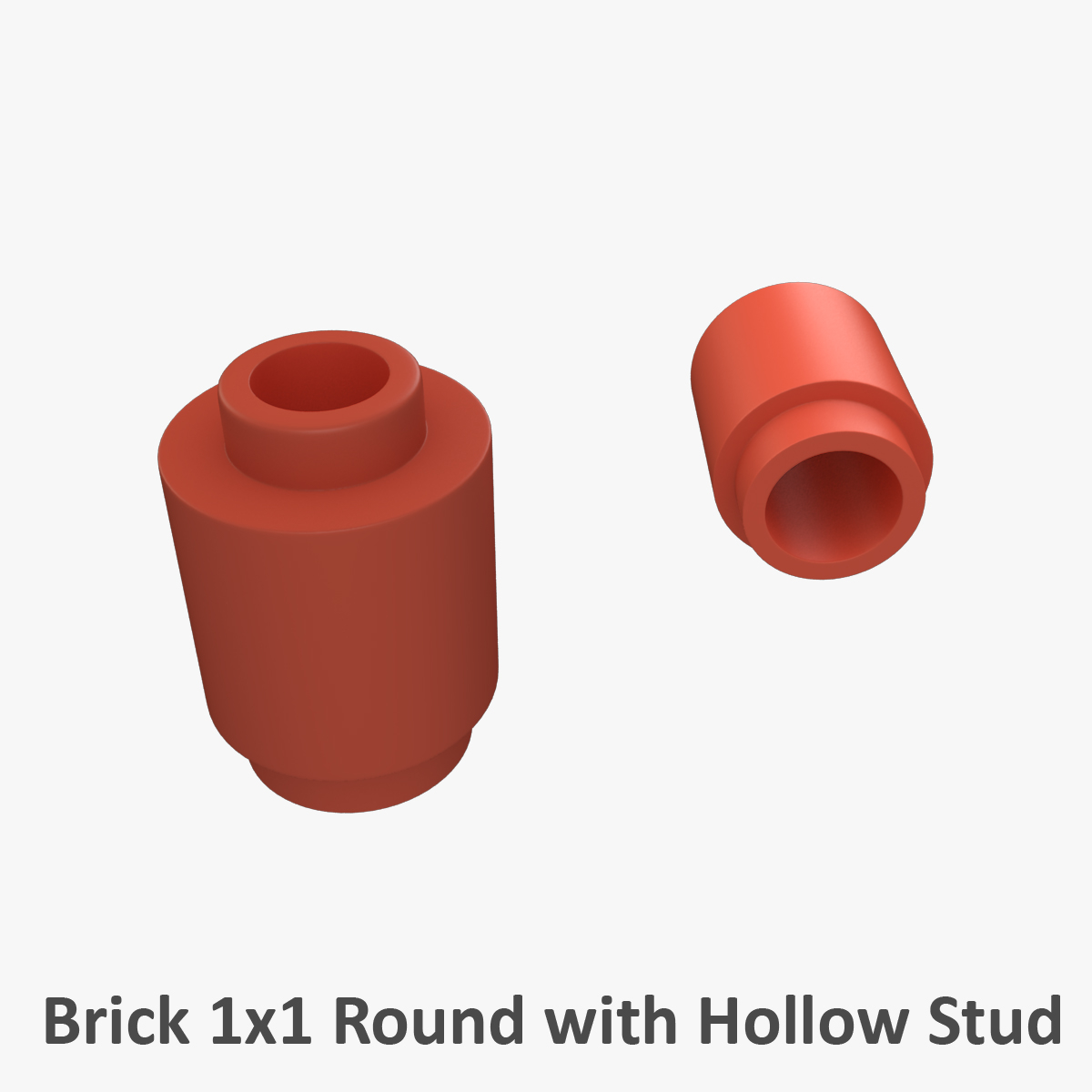 lego bricks 1x1 3d model