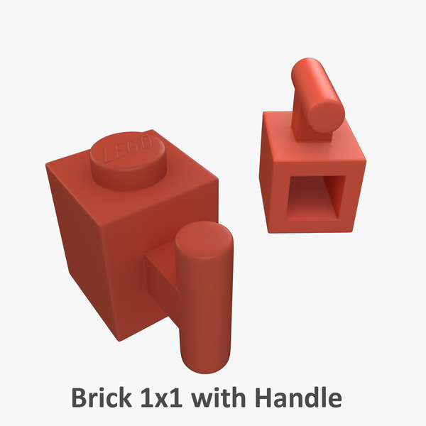 lego bricks 1x1 3d model