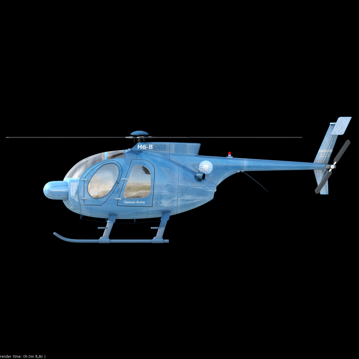 md 500 helicopter 3d obj