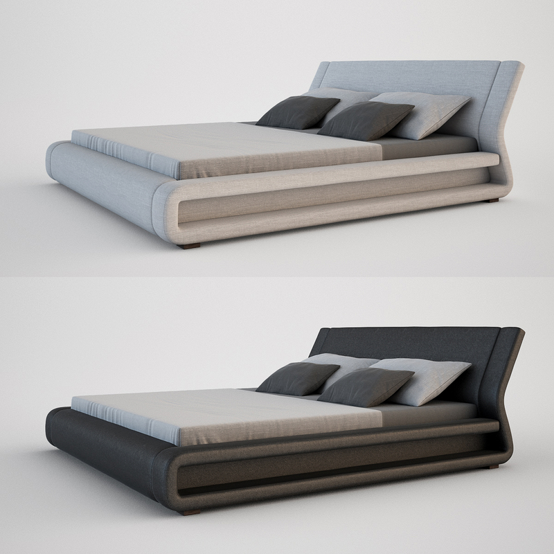 3d model modern contemporary bed