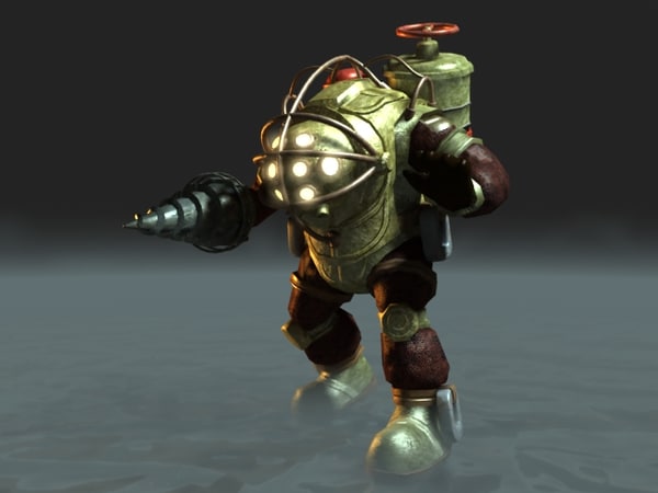 bioshock big daddy 3d model
