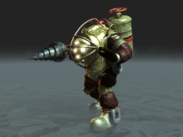 bioshock big daddy 3d model