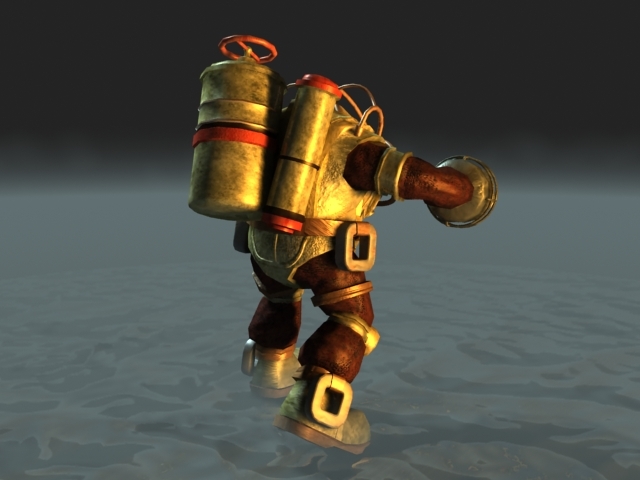 bioshock big daddy 3d model