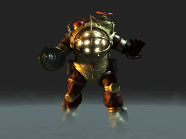 bioshock big daddy 3d model