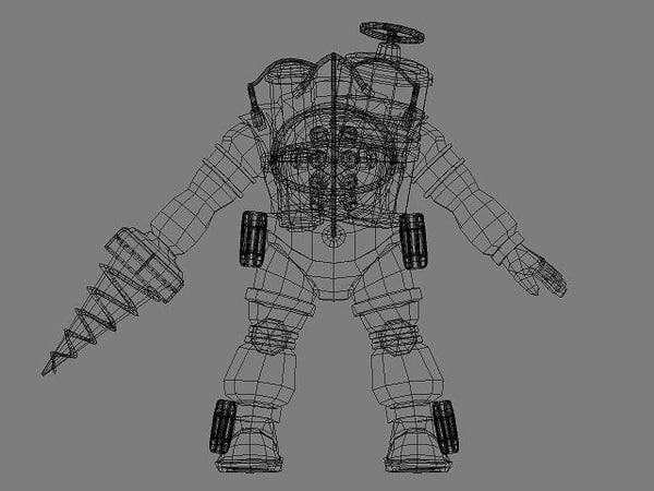 bioshock big daddy 3d model