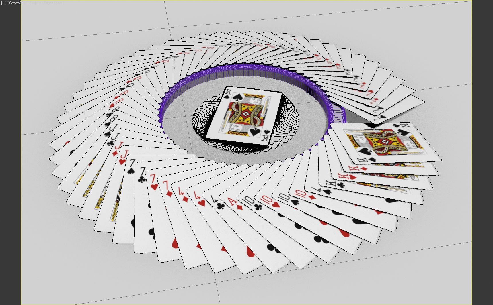 3d model card deck solitaire