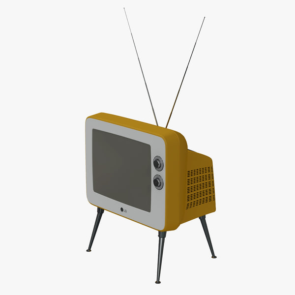 retro classic tv lg 3d c4d