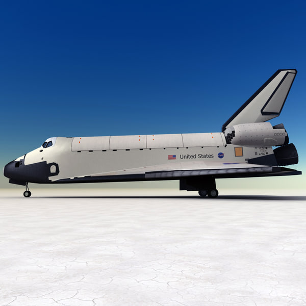 3d model space shuttle