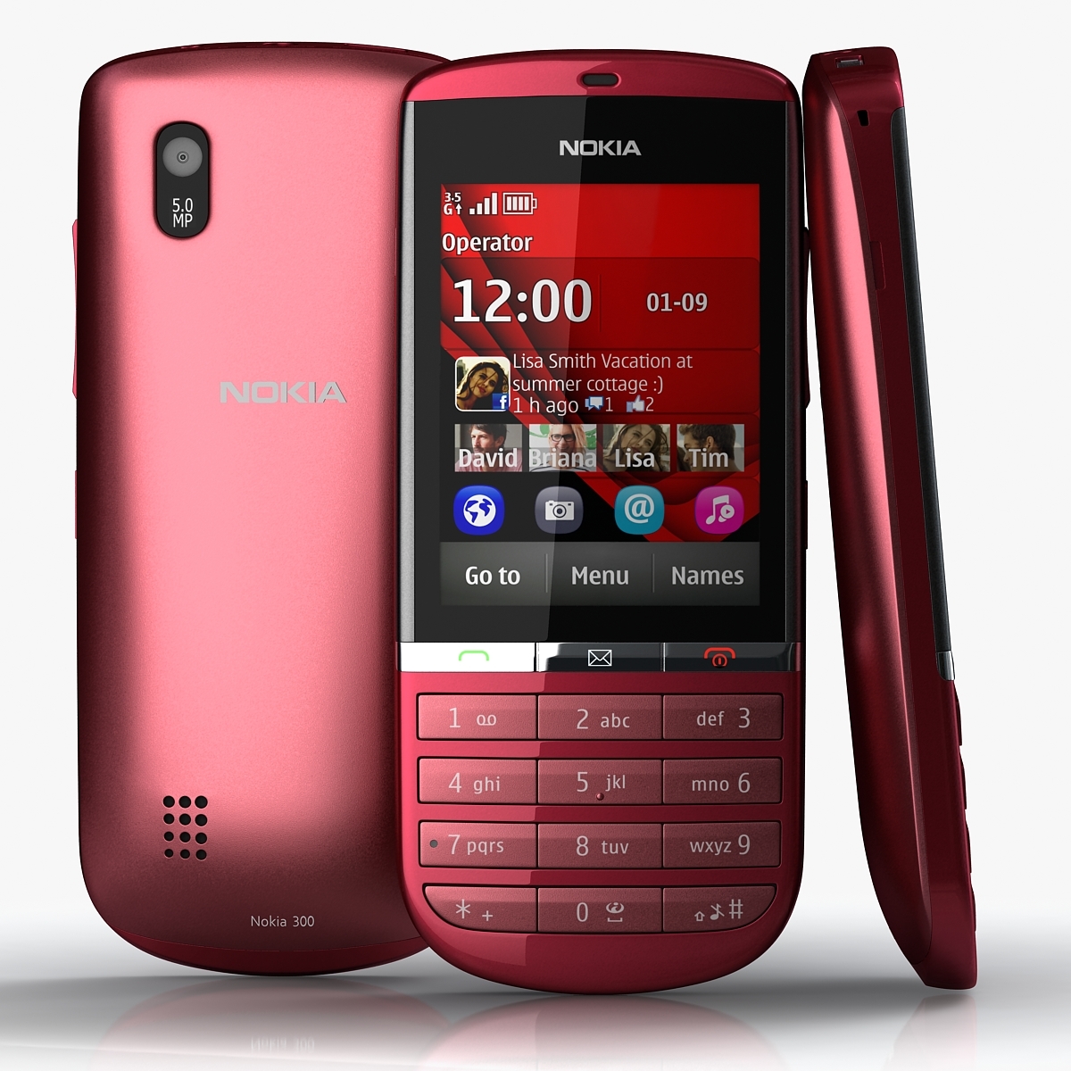 nokia asha 300 3d model
